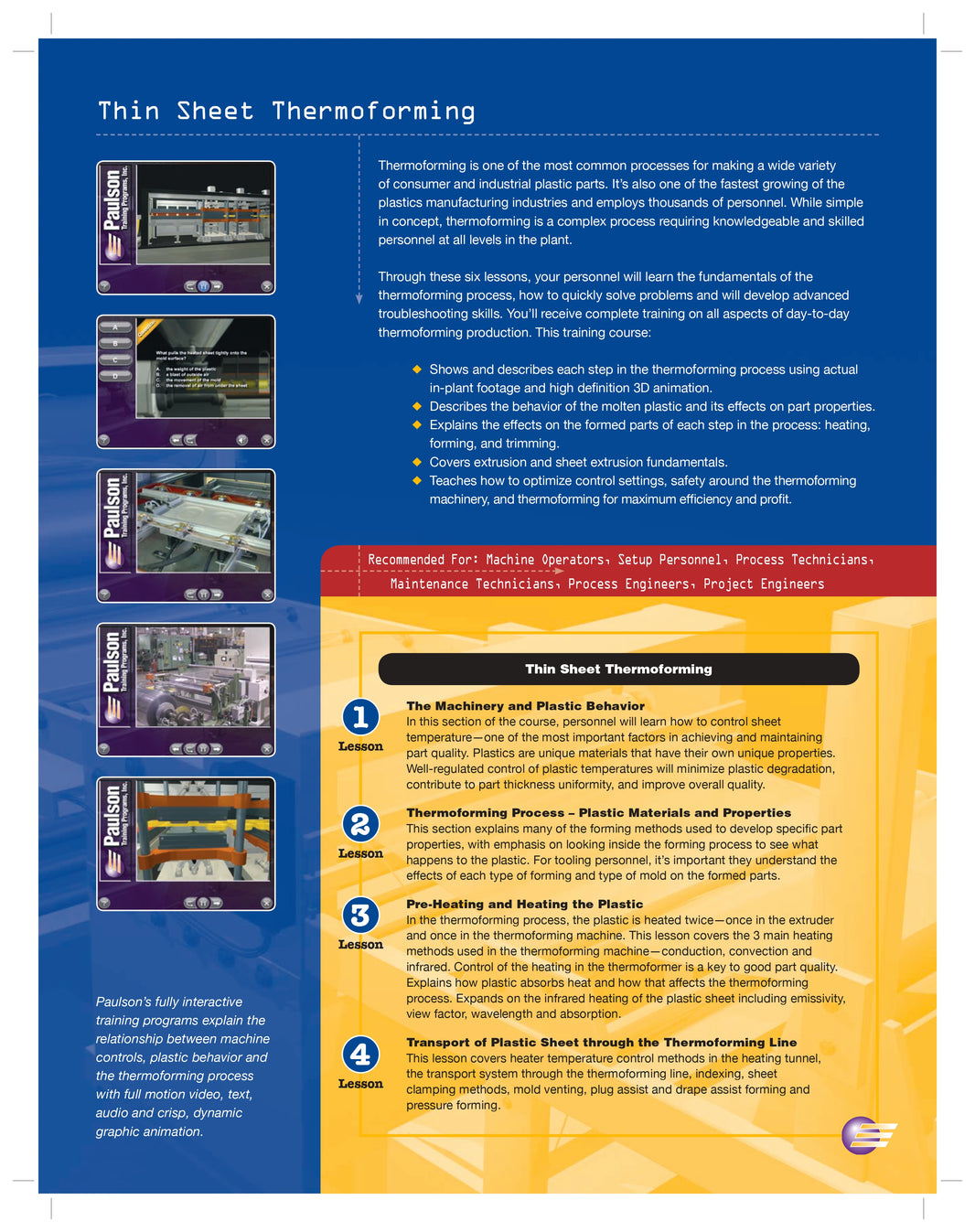 Thermoforming – Plastics Training Online